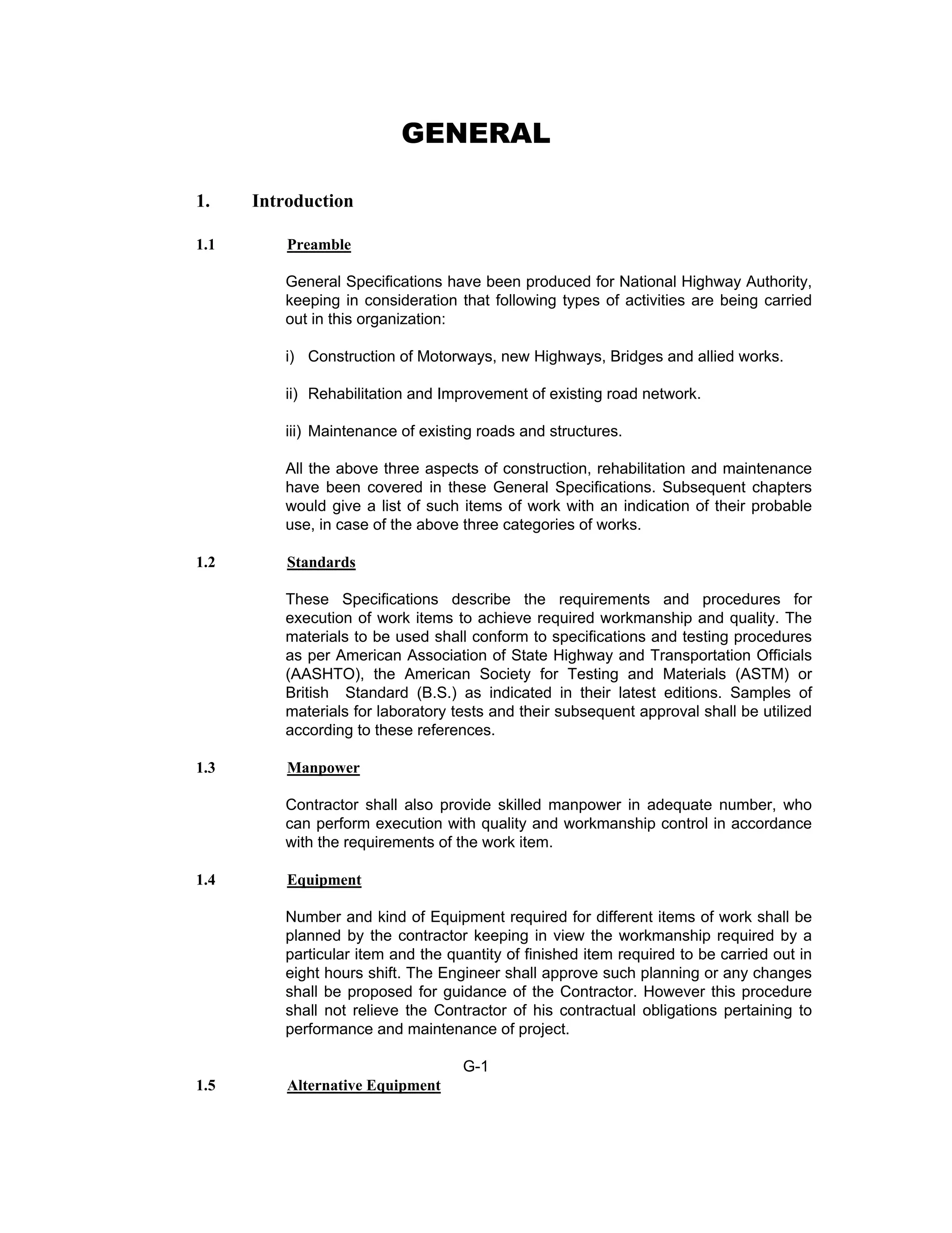 most important General Specifications NHA.pdf