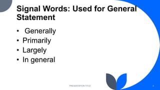 General Statement to Particular Statement.pptx