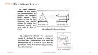 General steps of finite element analysis | PPTX