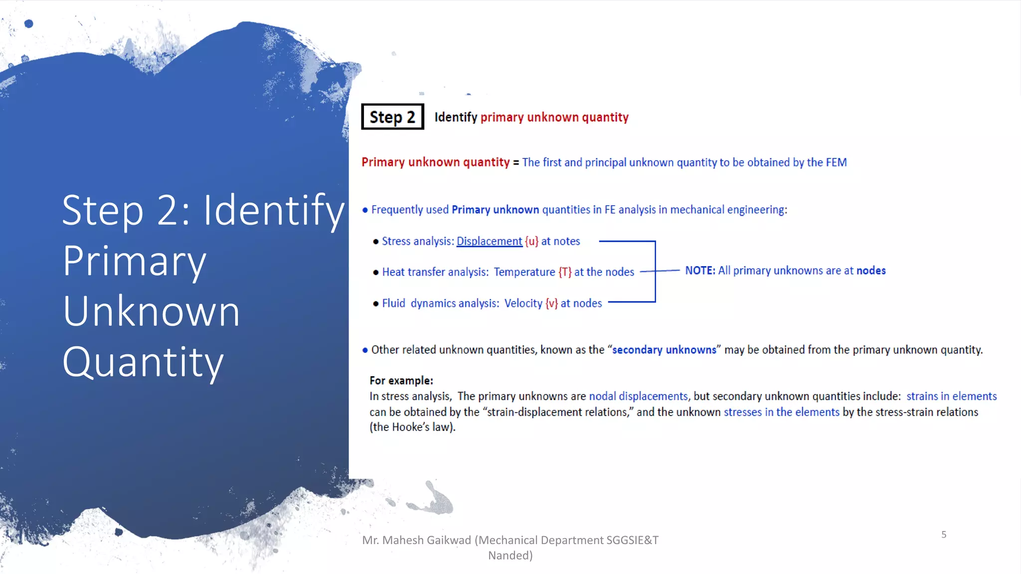 General steps of the finite element method | PPTX