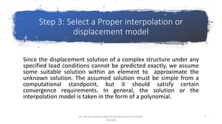 General steps of the finite element method | PPTX
