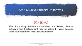 General steps of the finite element method | PPTX