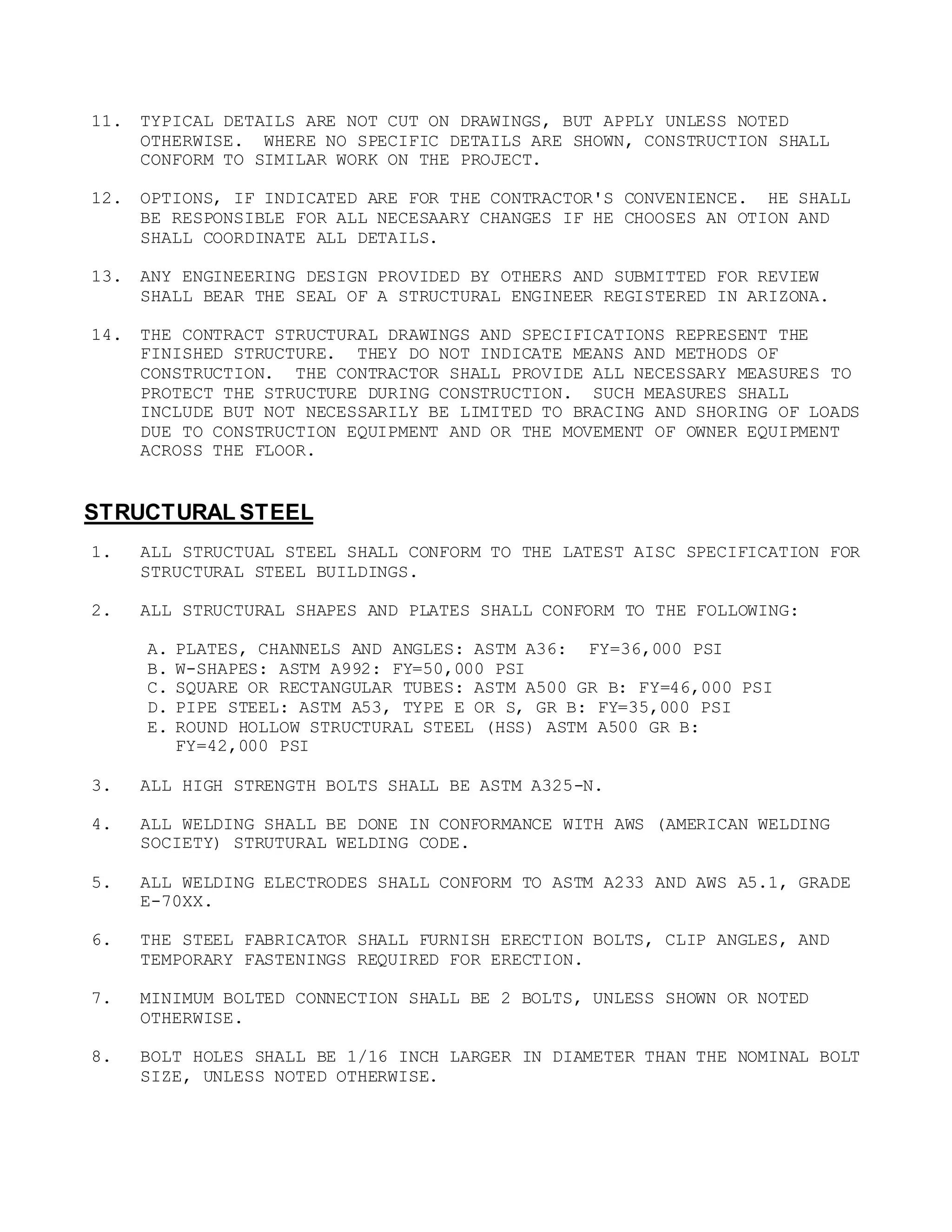 General structural notes | DOCX