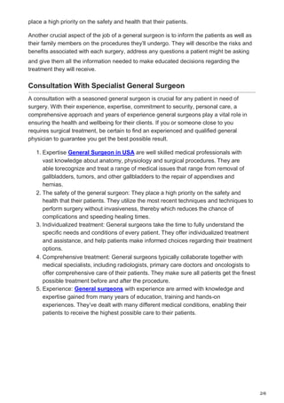 General Surgeon in USA.pdf | Surgery | Medical Health