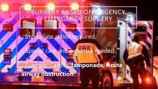 Surgical operations and Interventions. Pre and Post-operative ...