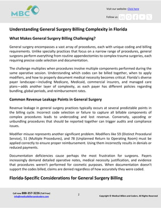 General Surgery Billing in Florida- Revenue Cycle Tips for Complex ...