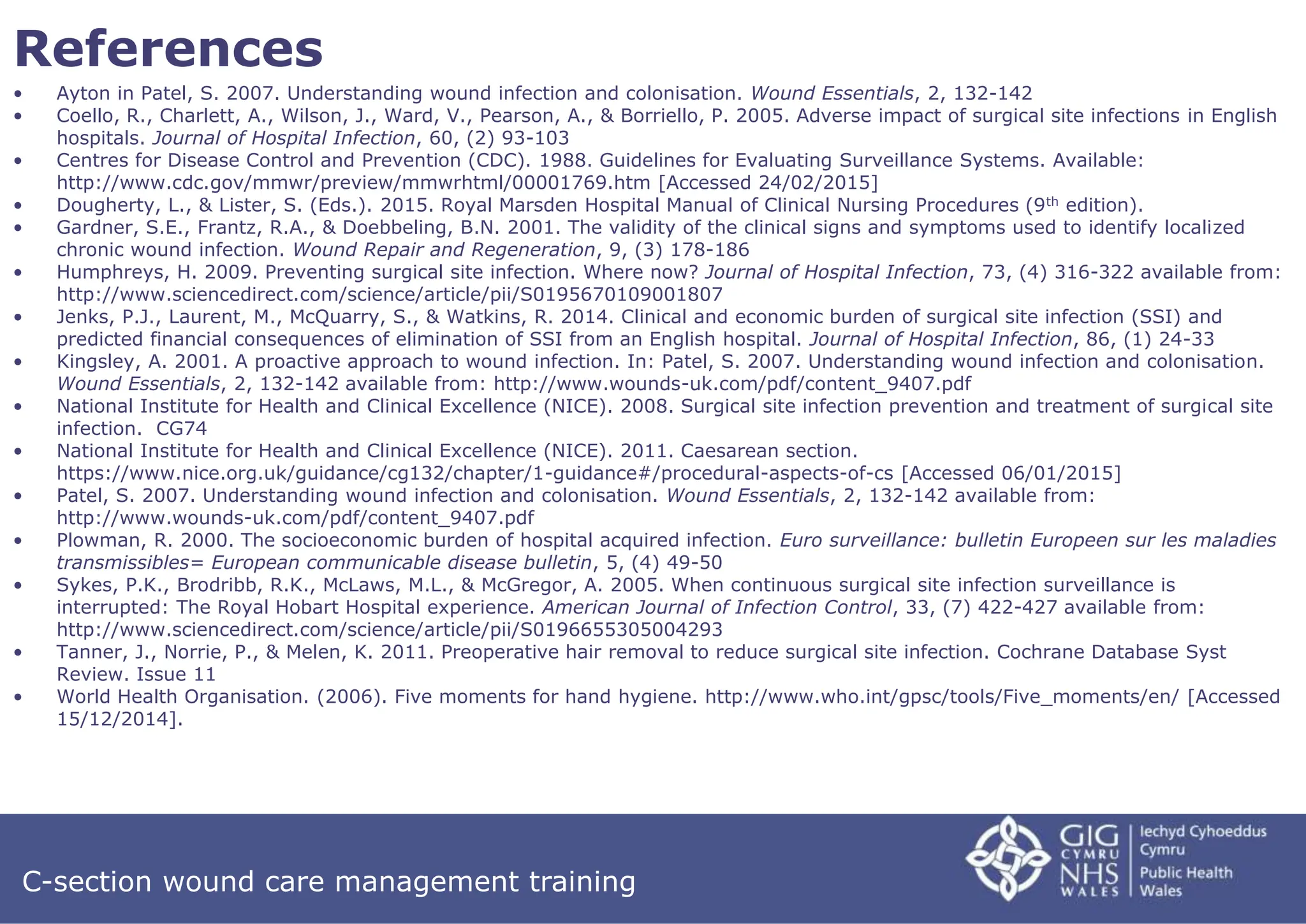 General surgery SSI surveillance Training presentation.ppt