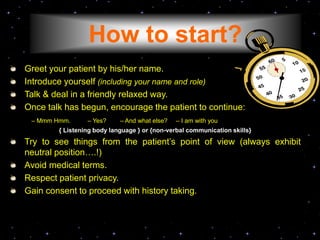 History Taking in General Surgery | PPTX