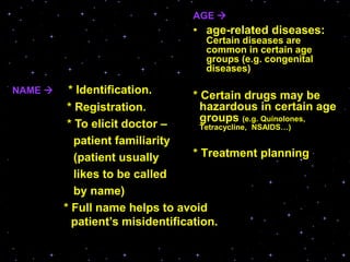 History Taking in General Surgery | PPTX