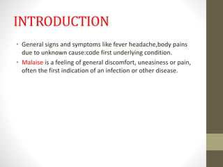 General symptoms and signs | PPTX