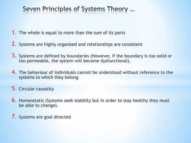General systems theory - a brief introduction | PPTX