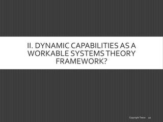 Dynamic Capabilities as (workable) Systems Theory | PPT