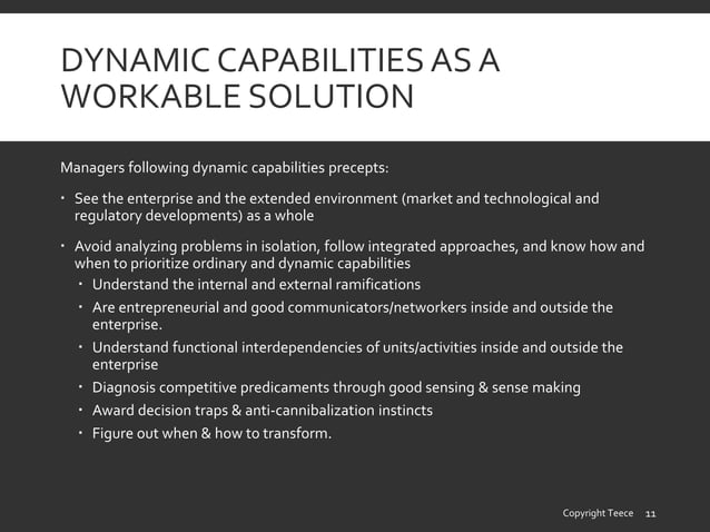 Dynamic Capabilities as (workable) Systems Theory | PPT