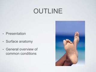 Foot and ankle problems - Derek Park | PPT