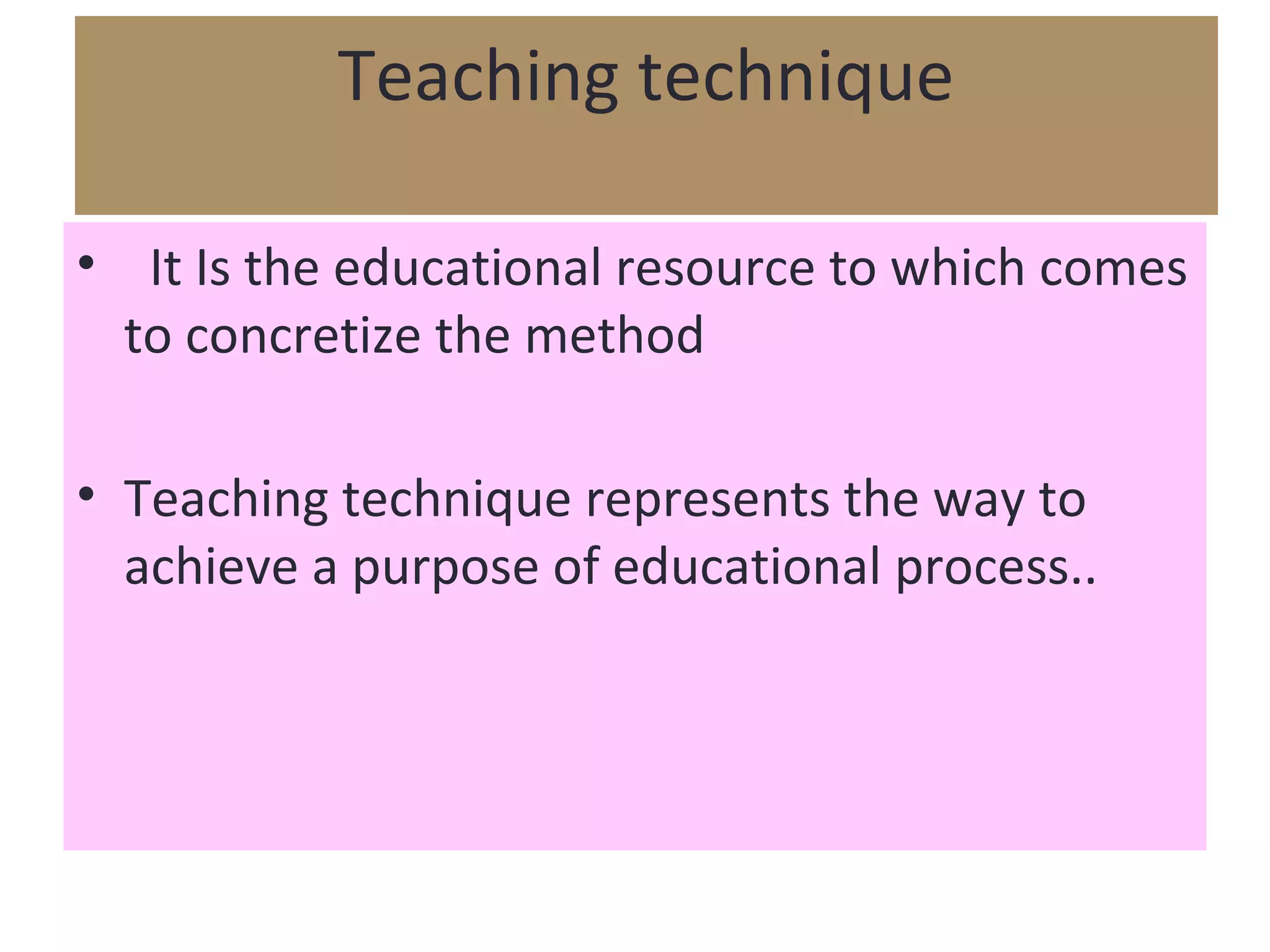 General teaching method | PPT