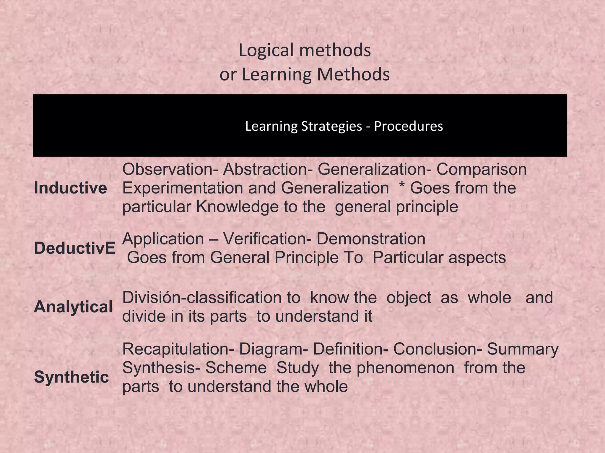 General teaching method | PPT
