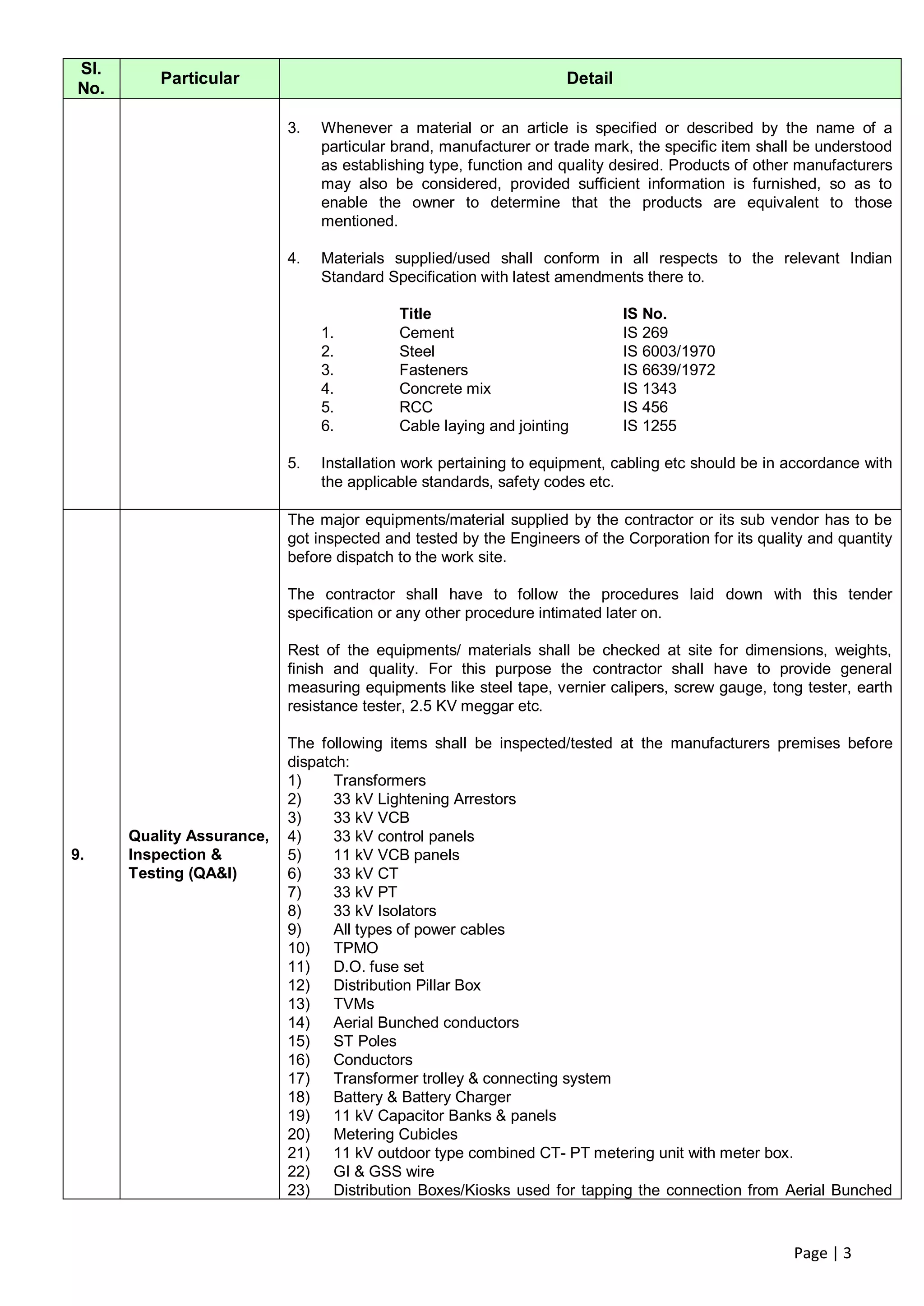 General technical specification for construction | PDF