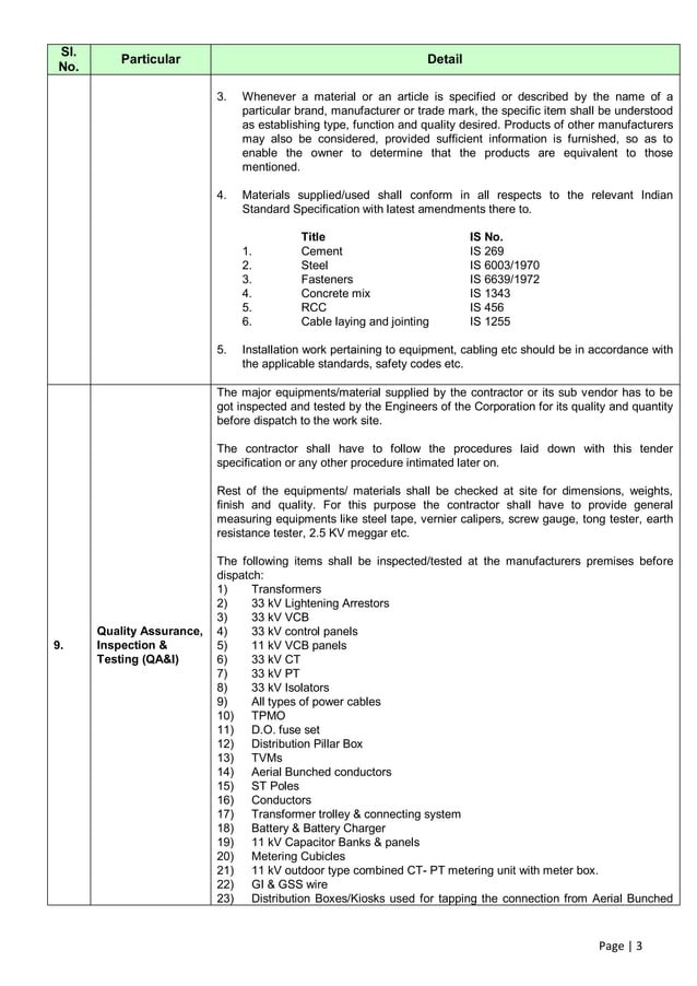 General technical specification for construction | PDF