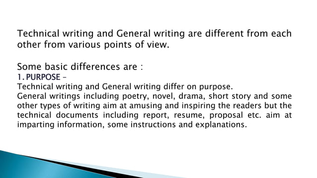 Difference between General communication and Technical Communication ...