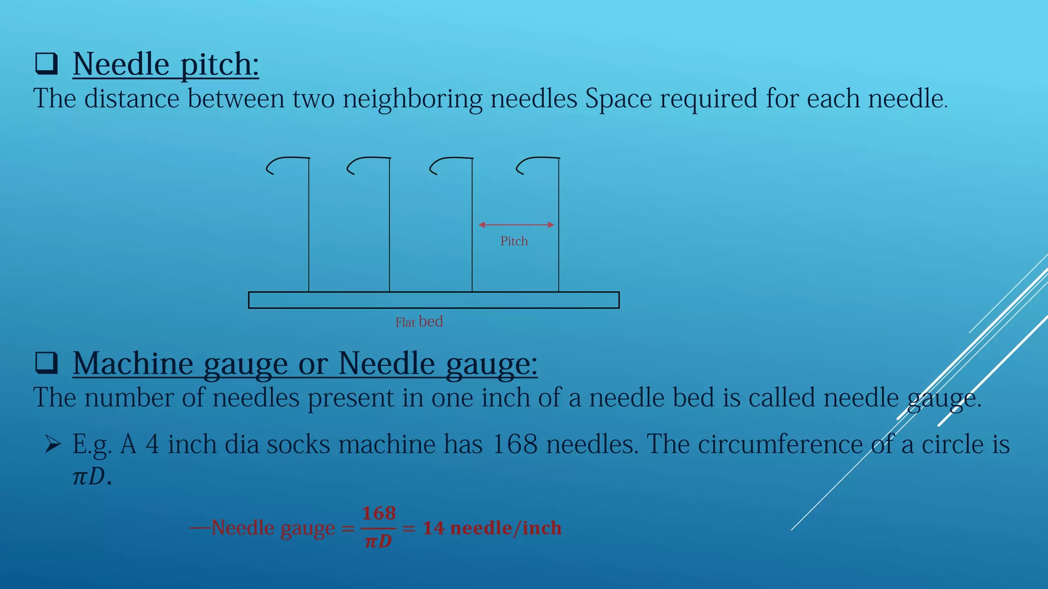 General terms and principles of knitting technology(loop, sinker and ...