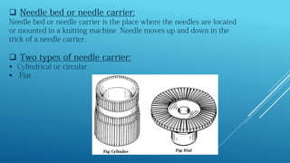 General terms and principles of knitting technology(loop, sinker and ...