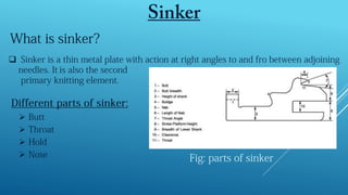 General terms and principles of knitting technology(loop, sinker and ...