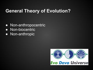 General Theory of Evolution | PPTX
