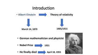 General theory of relativity | PPTX