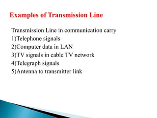 General theory of transmission lines | PDF
