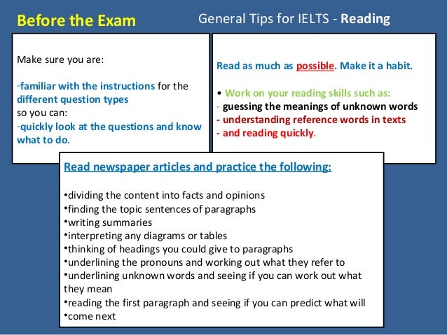 General tips for ielts reading General tips for ielts reading