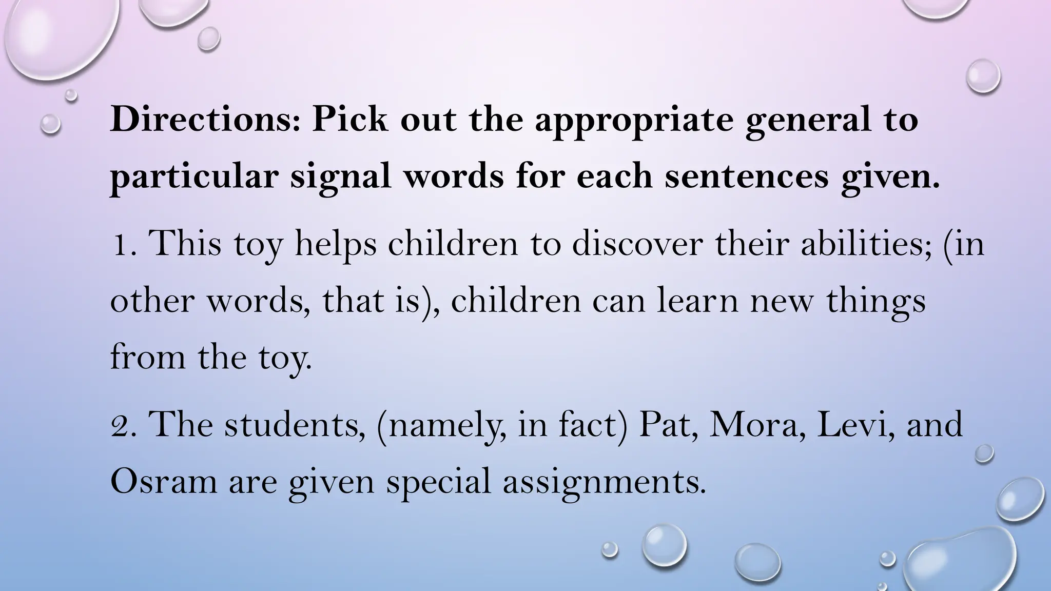 General to Specific powerpoint presentation | PPTX