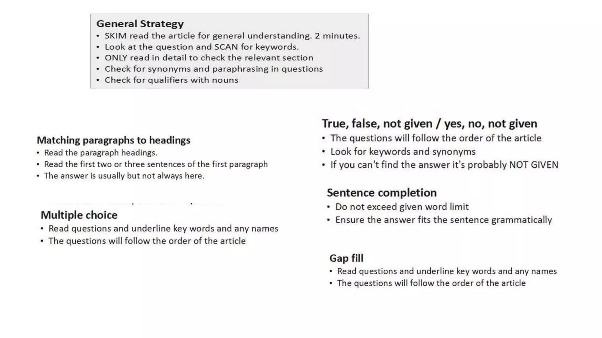 IELTS General training reading | PPTX