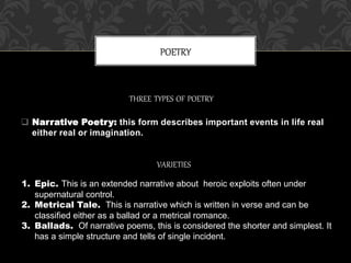 General types of literature | PPTX