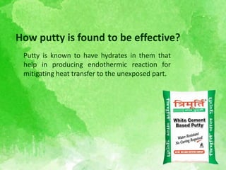 General uses of wall putty | PPTX