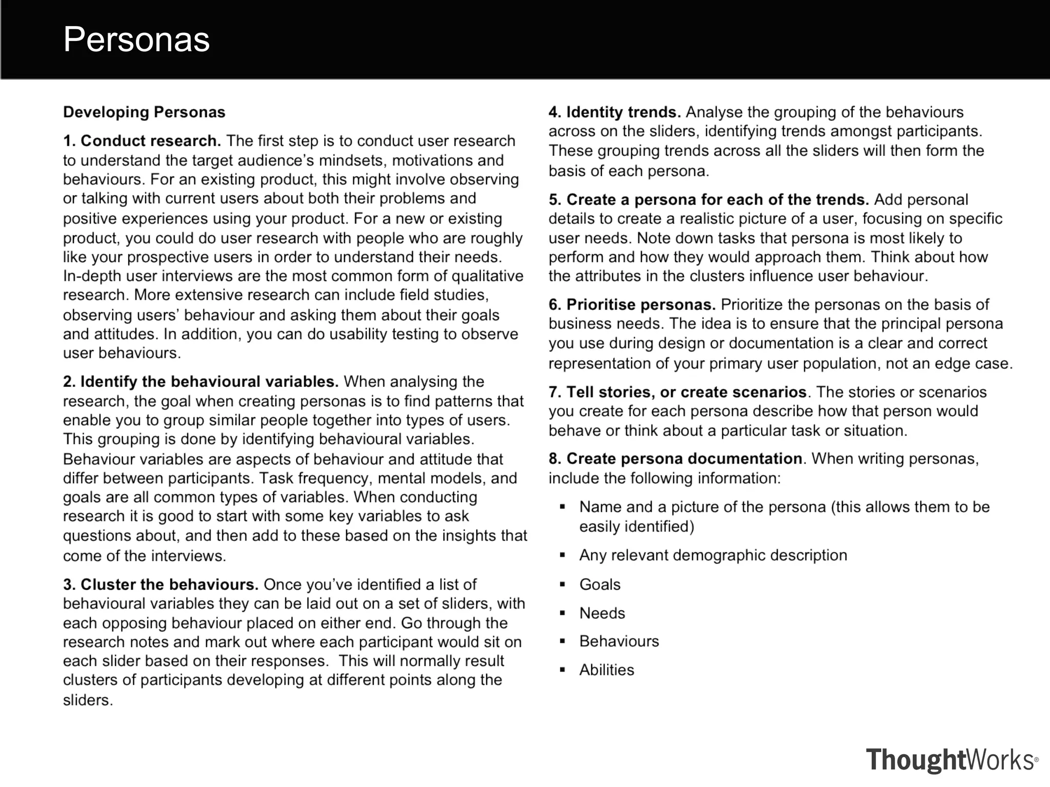 General UX activities & process overview | PPT