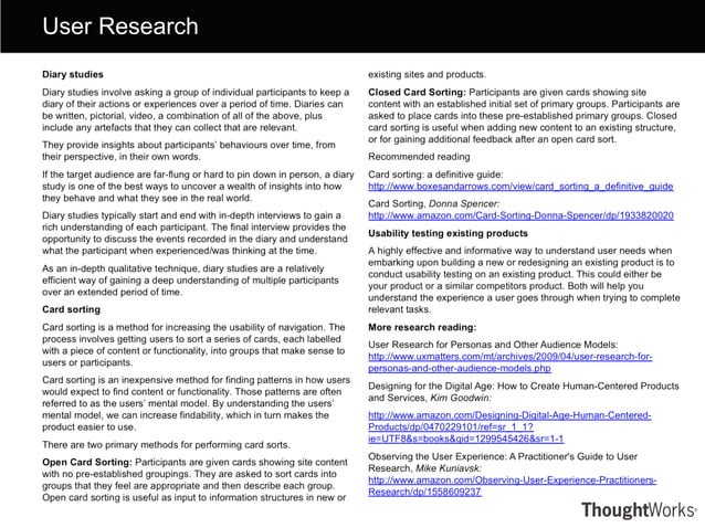 General UX activities & process overview | PPT