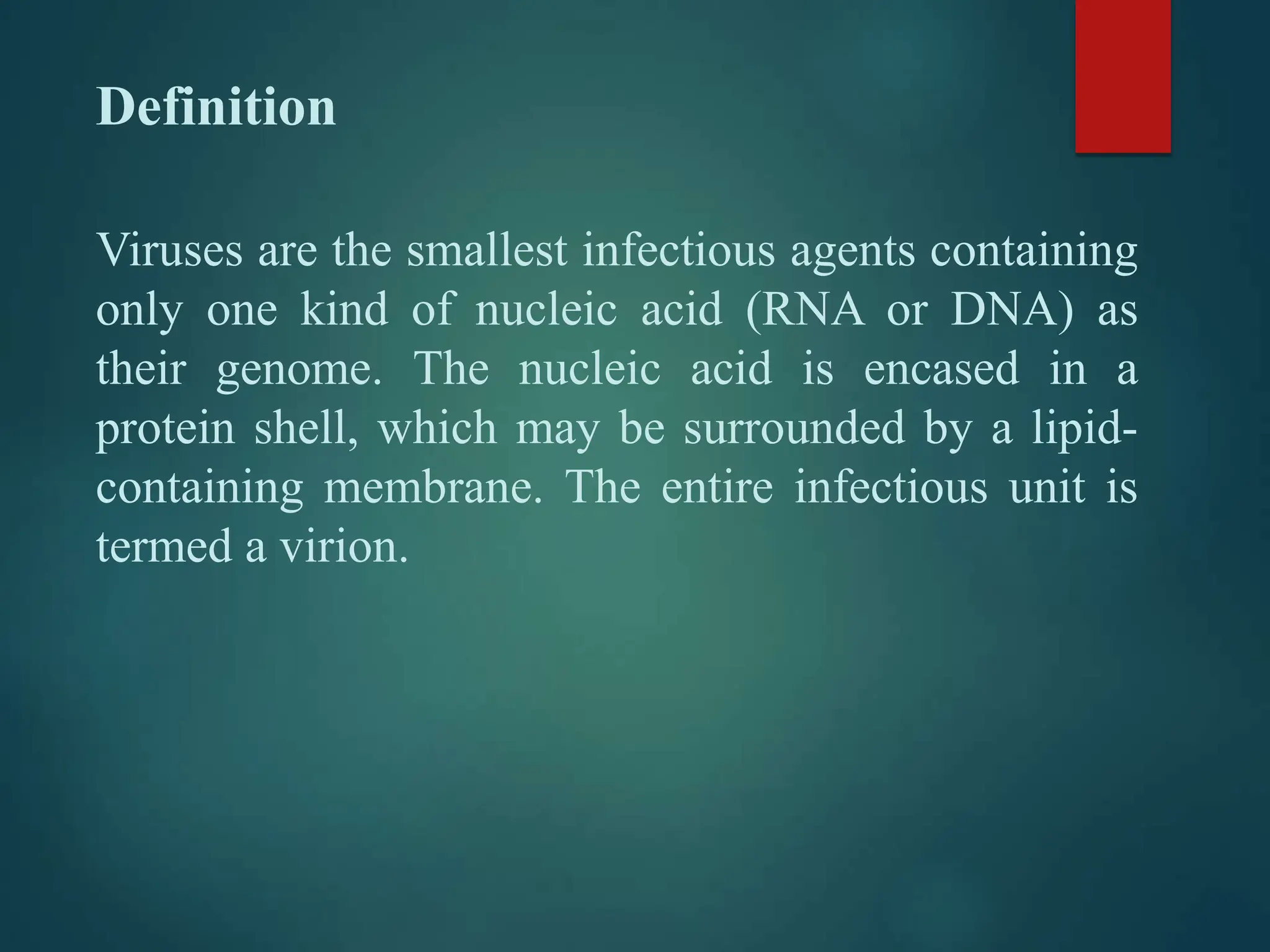 General Virology, Introduction, Definition, Classification.ppt