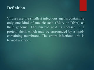 General Virology, Introduction, Definition, Classification.ppt