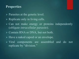 General Virology, Introduction, Definition, Classification.ppt