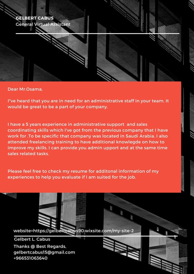 General virtual assistant application proposal | PDF