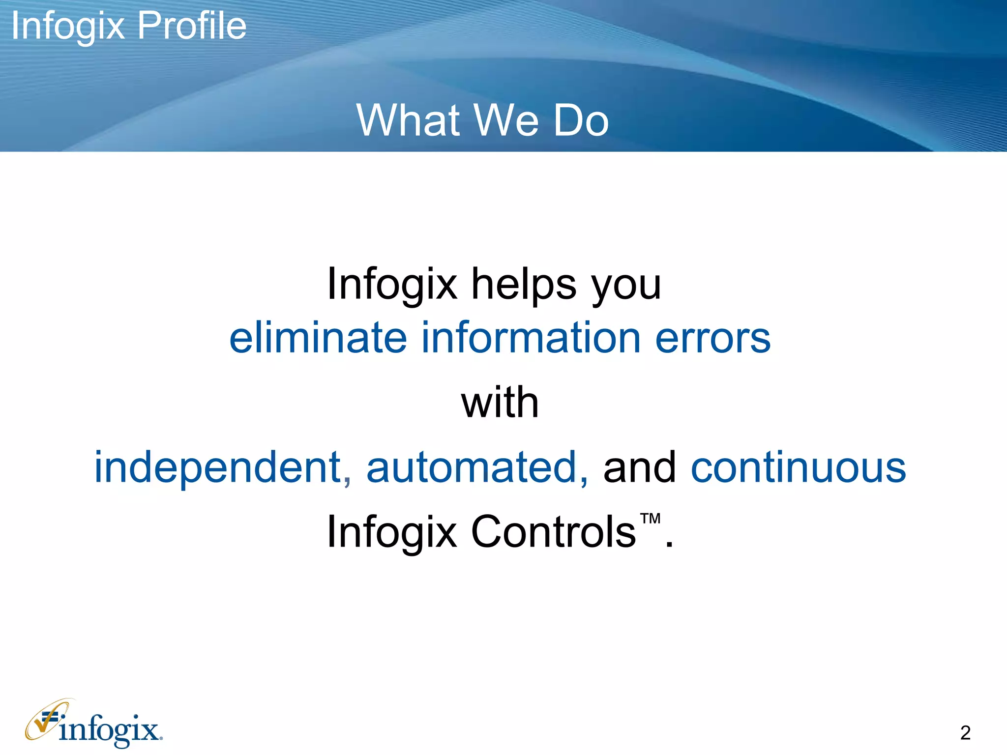 Infogix Automated Information Controls | PPT
