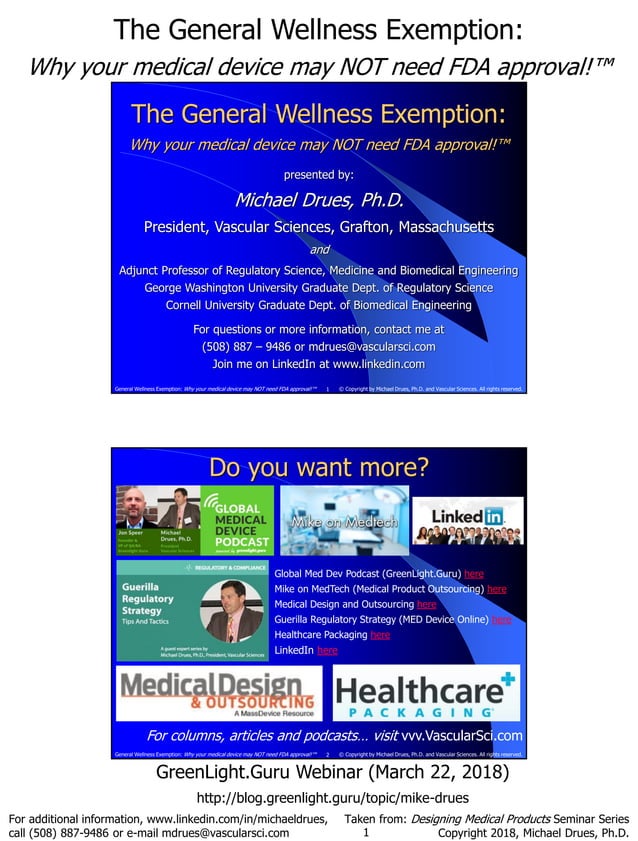 General Wellness Devices & Wearables: Regulatory Options you Need to ...