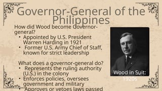 General leonard wood and his grievances.pptx