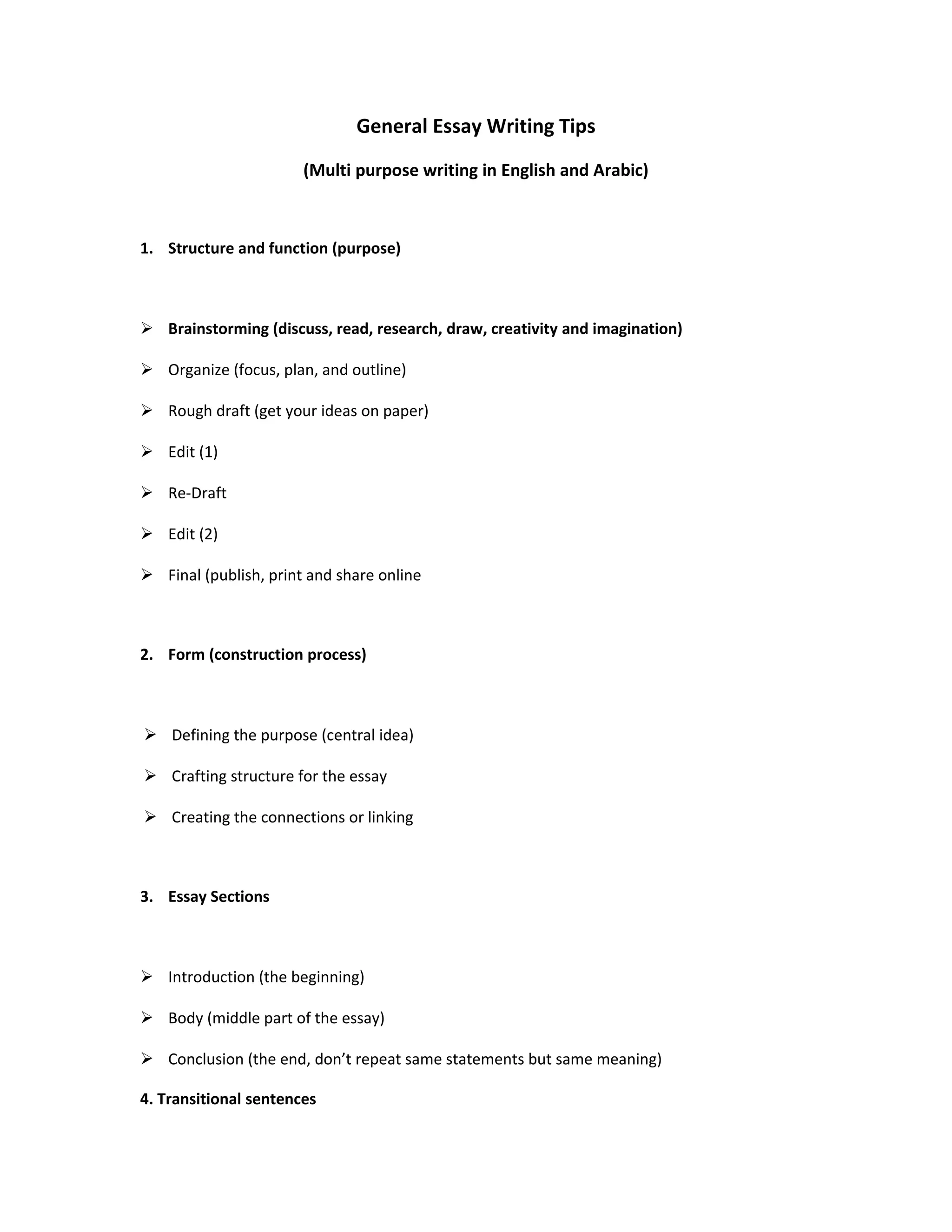 General writing tips | DOC