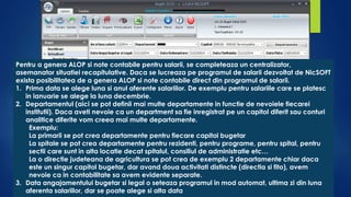 Generare alop si note contabile pentru salarii bugetari | PPT