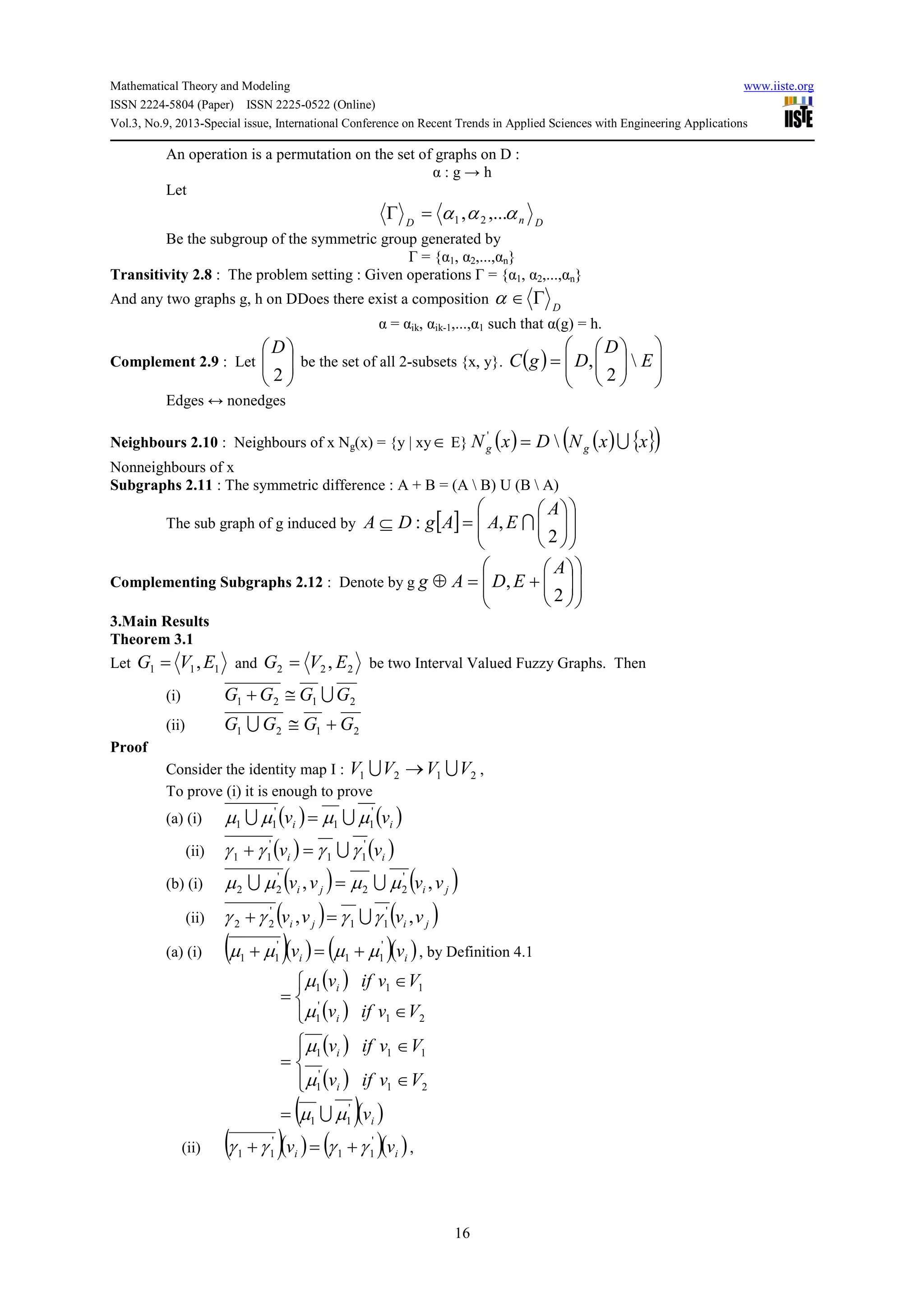 Generarlized operations on fuzzy graphs | PDF