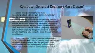 Generasi komputer | PPTX