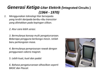 Generasi komputer ( versi bm ) | PPT
