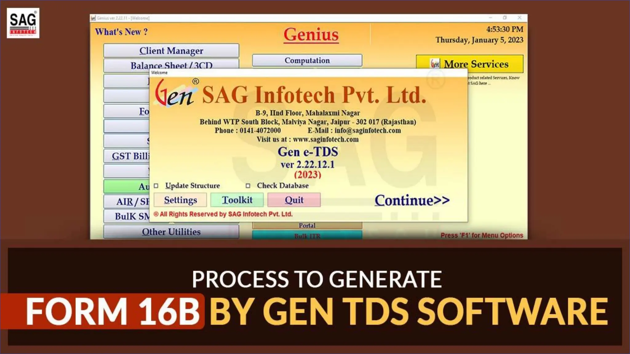 Generating a Form 16B Certificate with Gen TDS Software | PDF ...