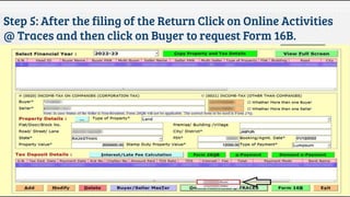 Generating a Form 16B Certificate with Gen TDS Software | PDF ...
